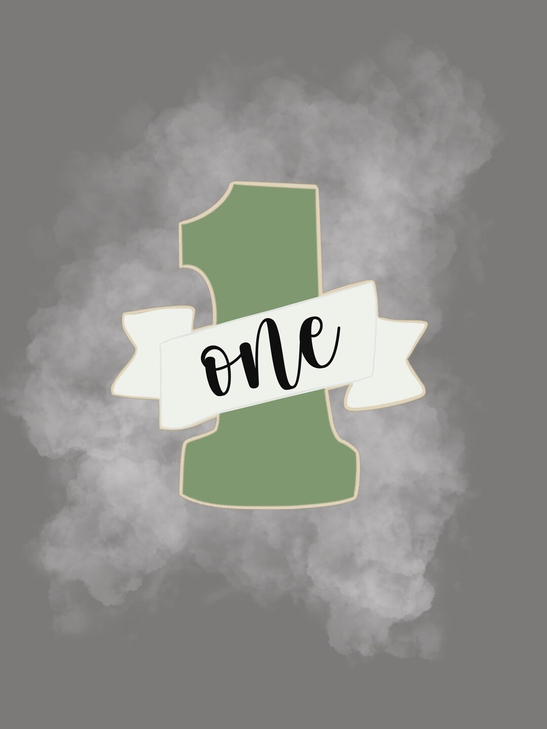 One Cookie Cutter, Sugar Cookie Cutters, Number Cookie Cutter, Birthday ...