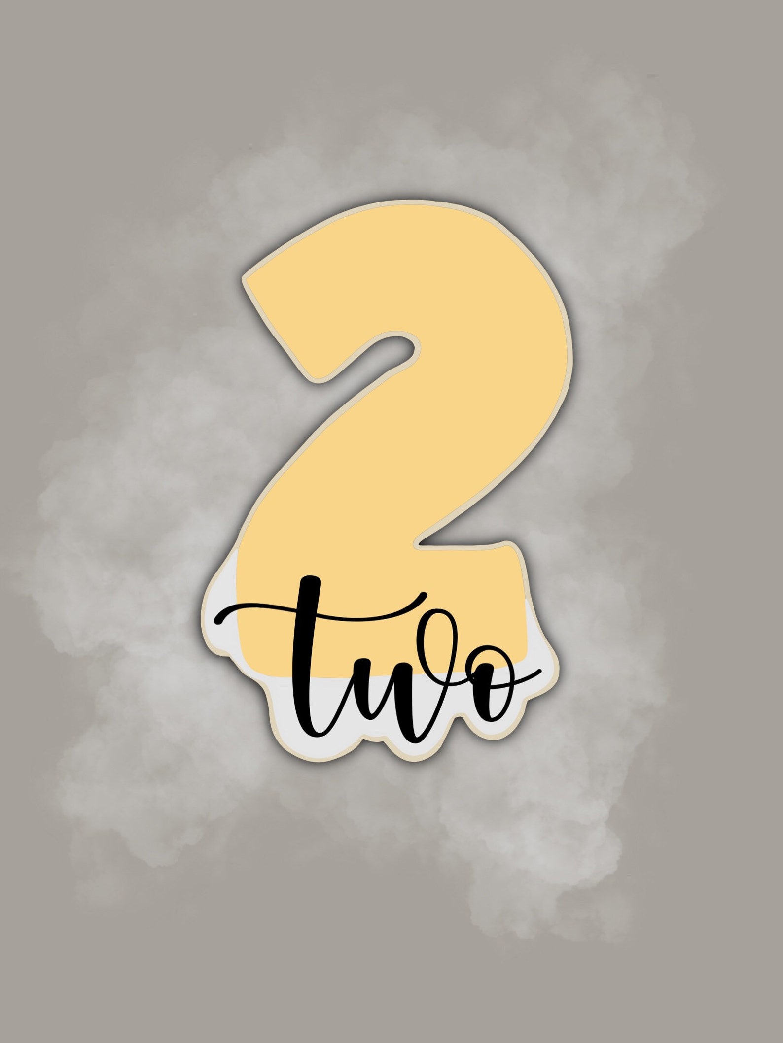 Two Cookie Cutter, Sugar Cookie Cutters, Number Cookie Cutter, Number 2 ...