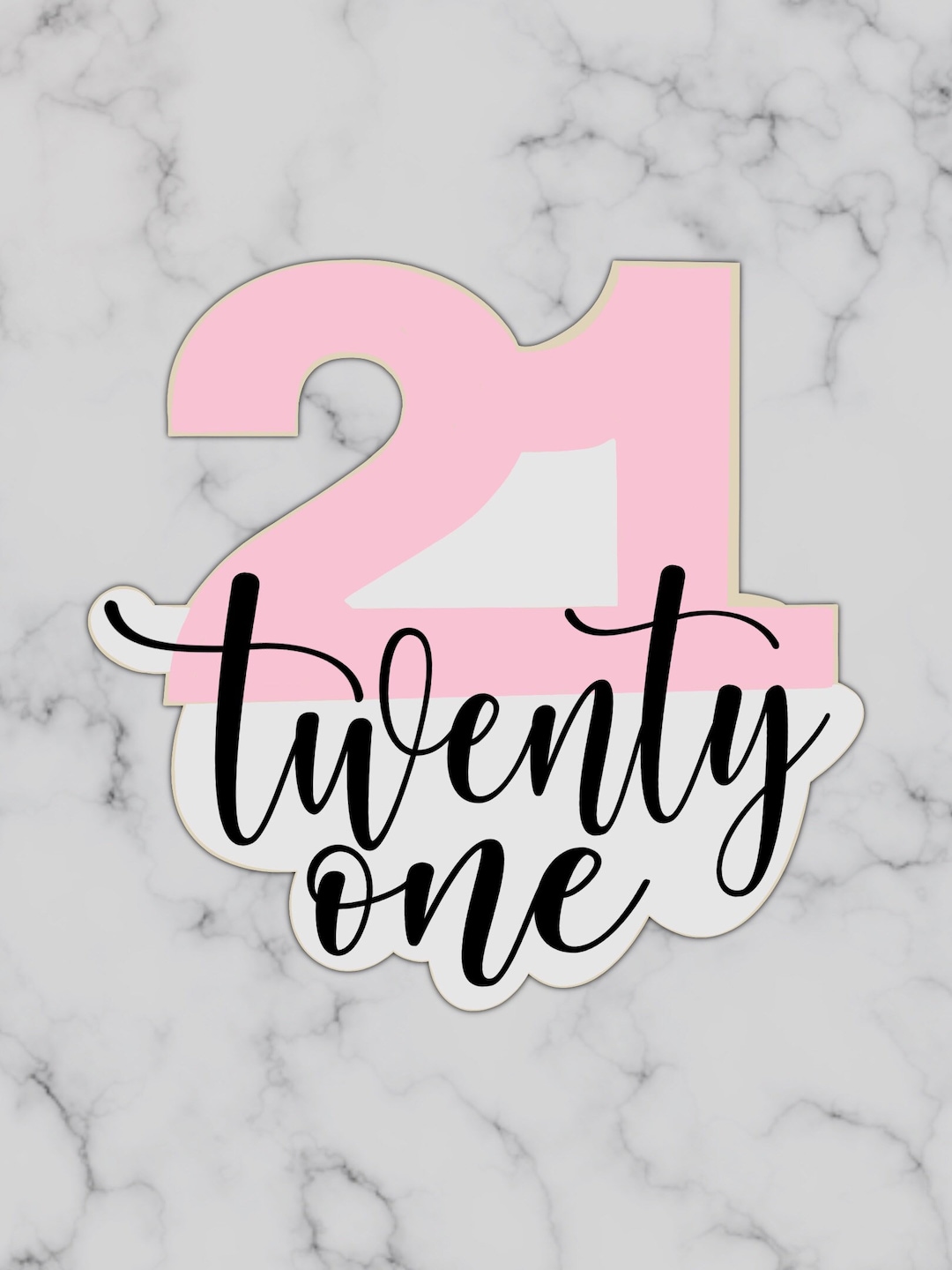 Twenty One Cookie Cutter, Sugar Cookie Cutters, Number Cookie Cutter ...