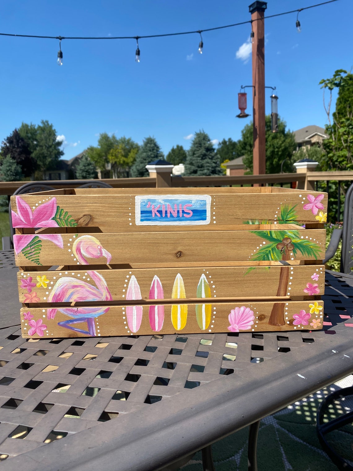 Customized Painted Bikini Box - Etsy