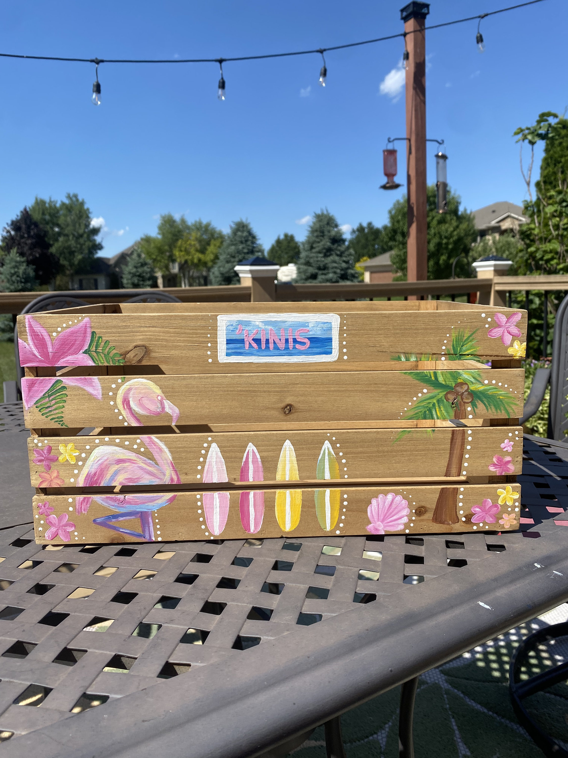Customized Painted Bikini Box - Etsy