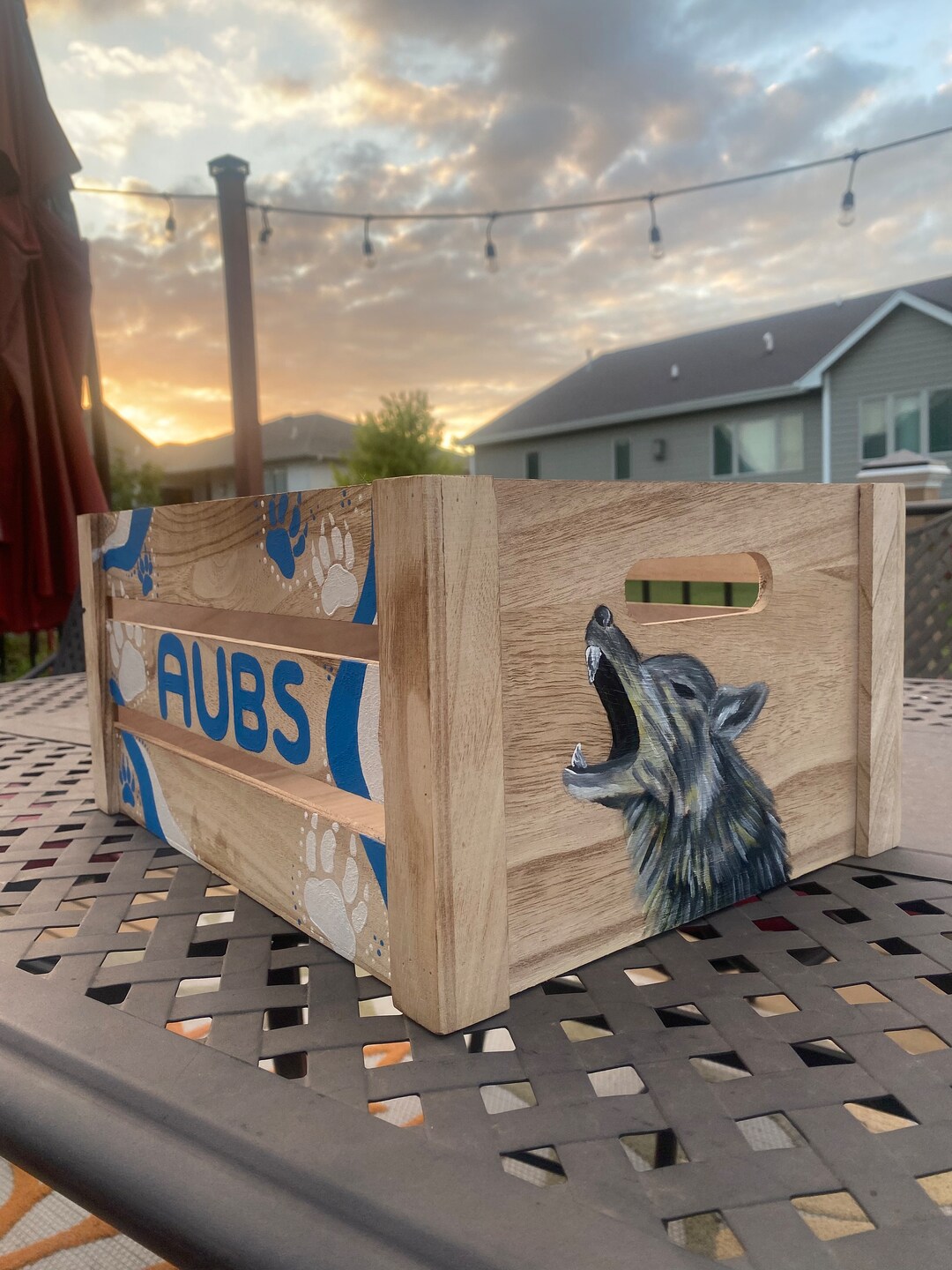 Custom Painted Storage Box - Etsy