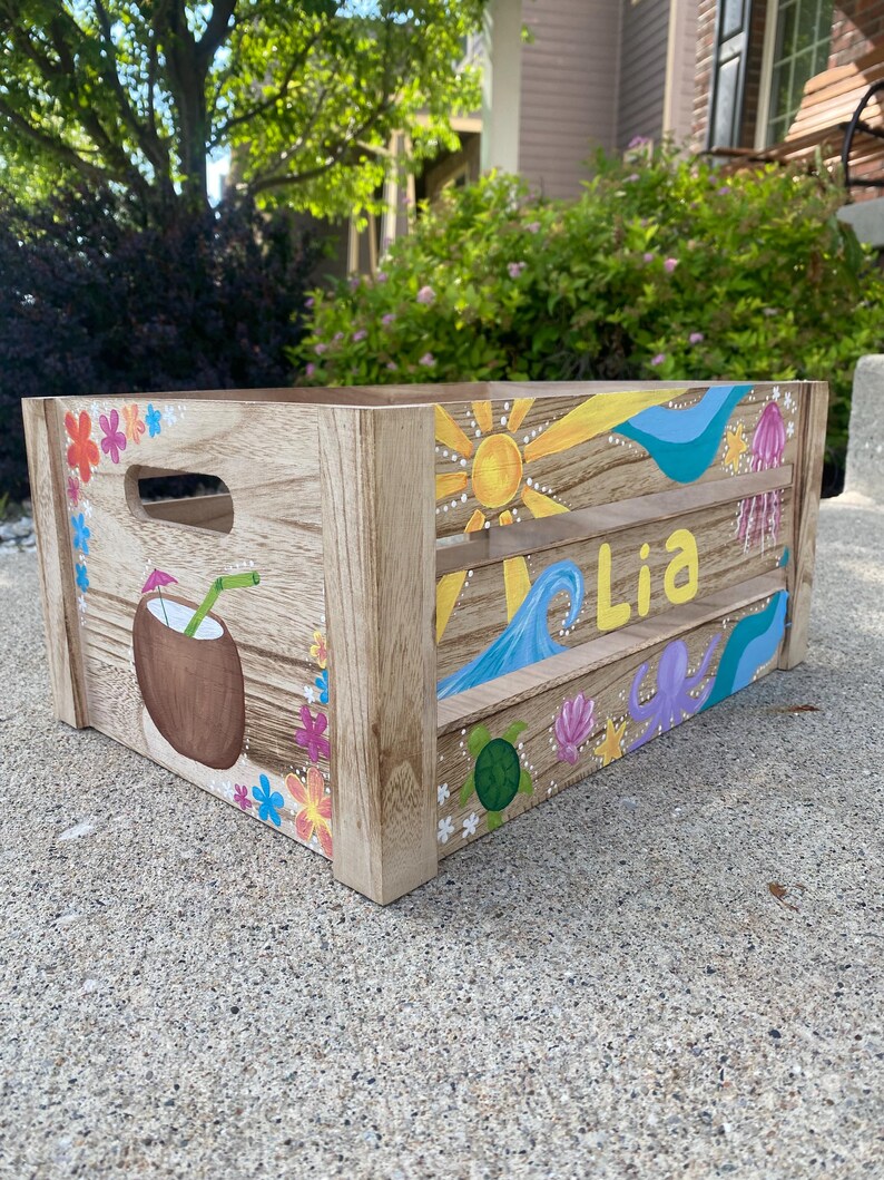 Customized Painted Bikini Box - Etsy