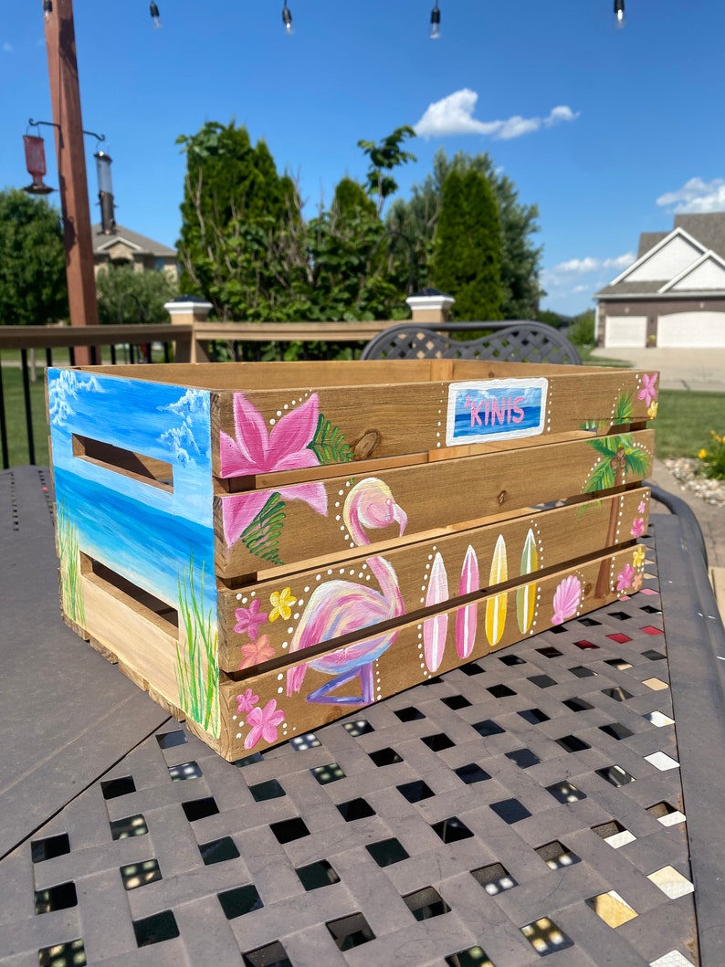 Customized Painted Bikini Box - Etsy