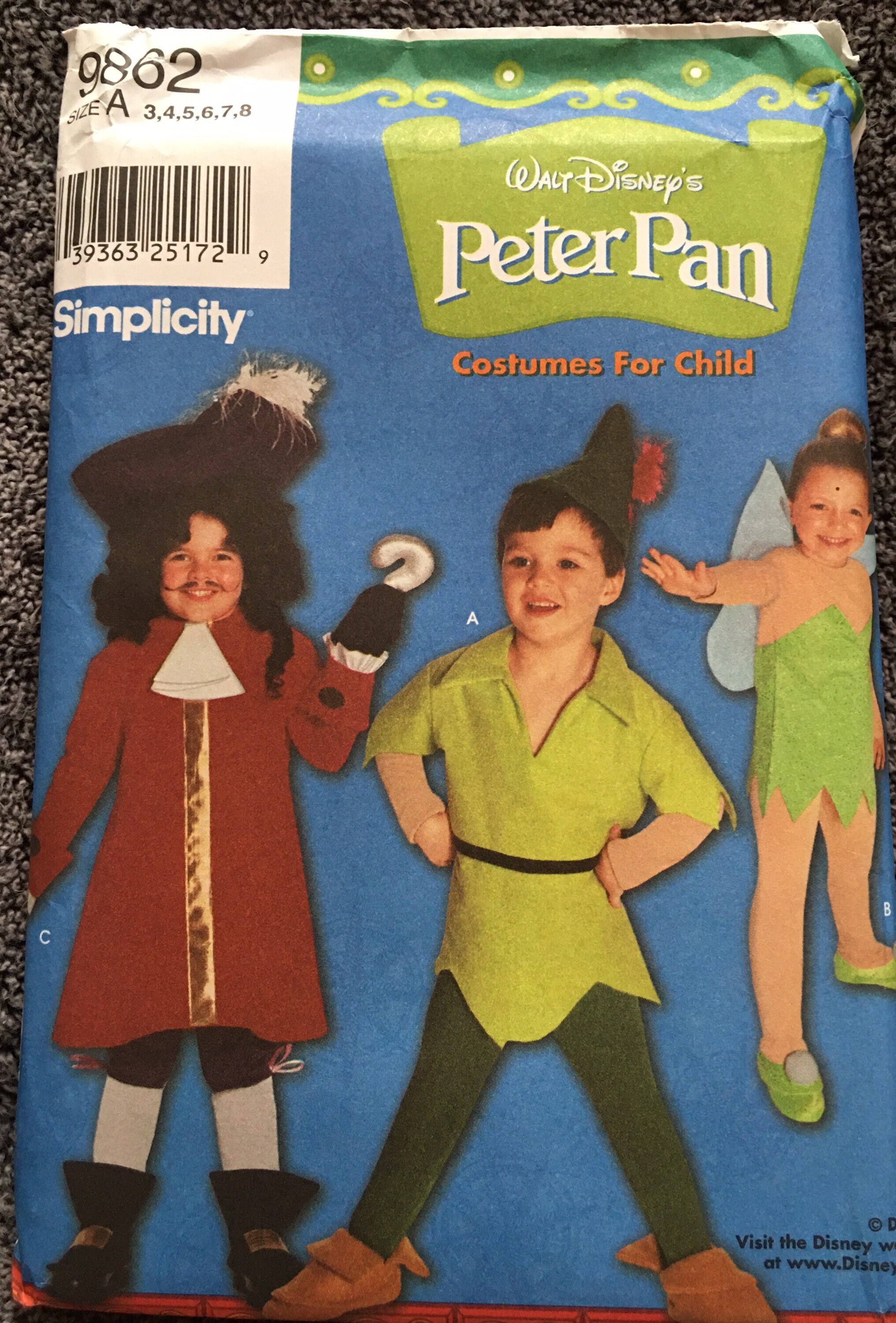 Peter Pan Costume Pattern