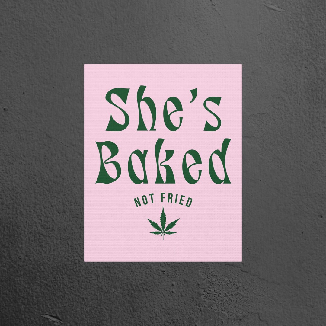 Stoner Decor Light Pink Wall Art 420 Wall Art Weed Stuff Pothead Gifts ...