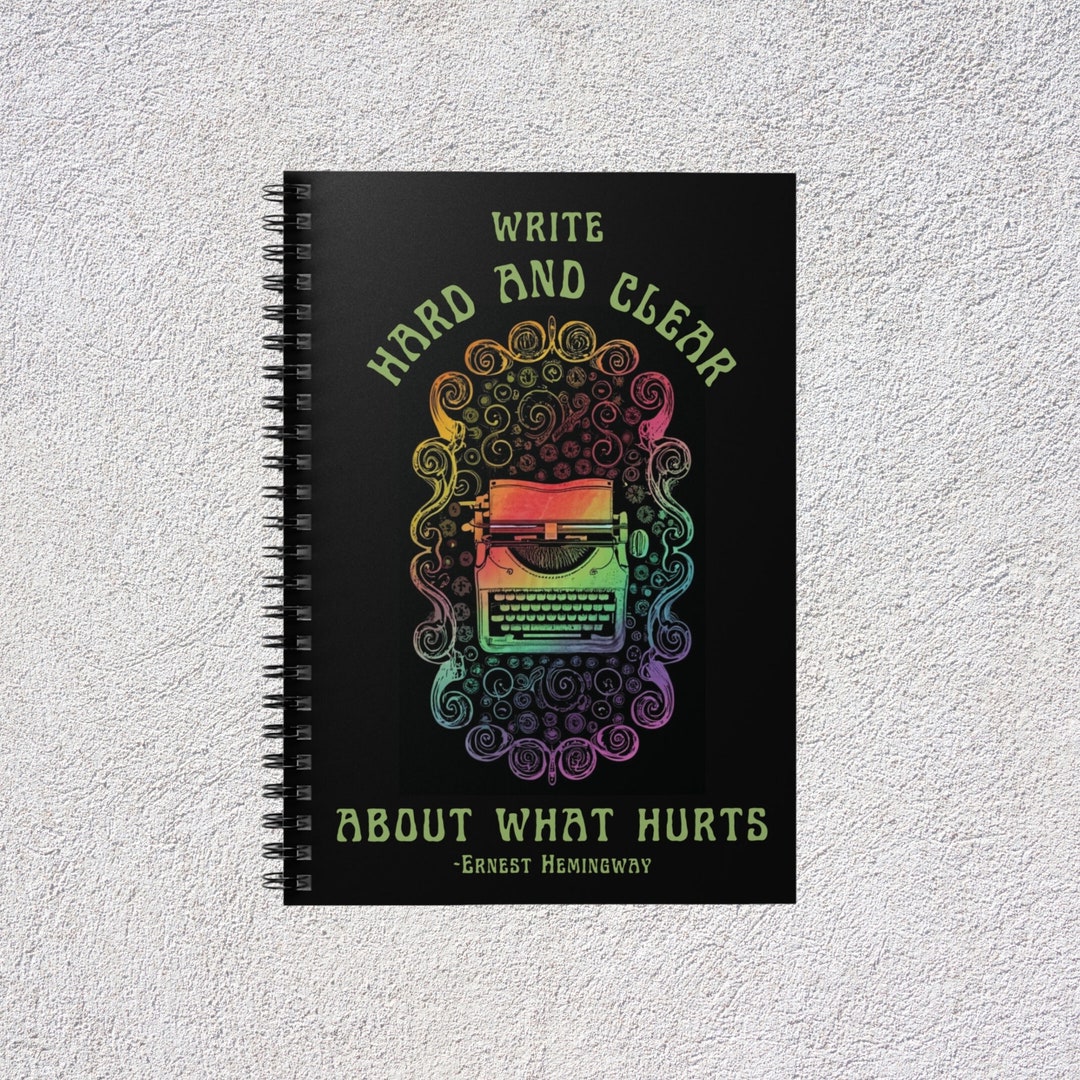 Ernest Hemingway Gifts for Writers Hemingway Quote Therapy Journal Dark ...