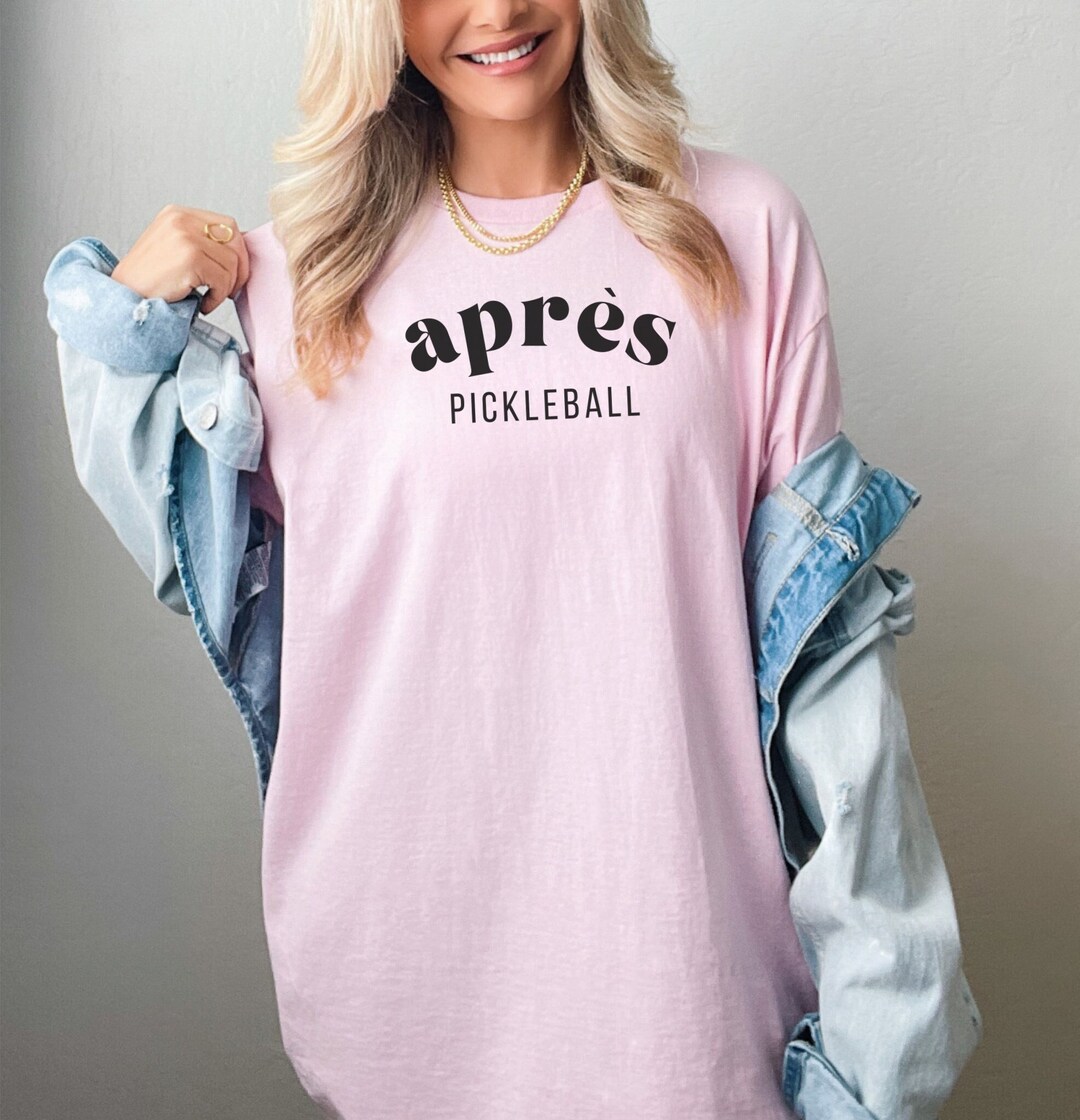 Apres Pickleball Shirt Pickleball Gifts Preppy Crewneck Pickle Shirt ...