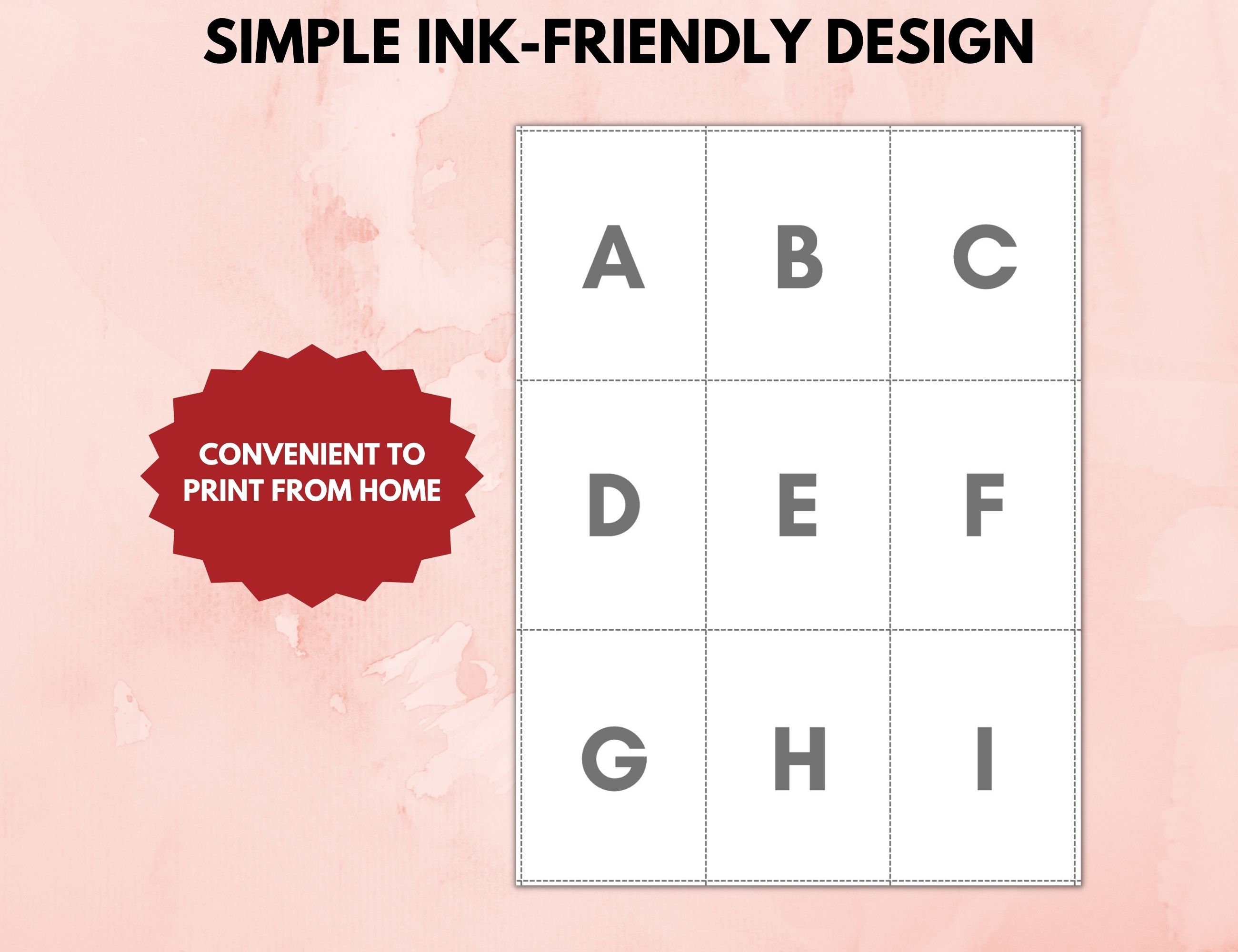 Printable Alphabet Flash Cards in Black and White, ABC Uppercase and ...