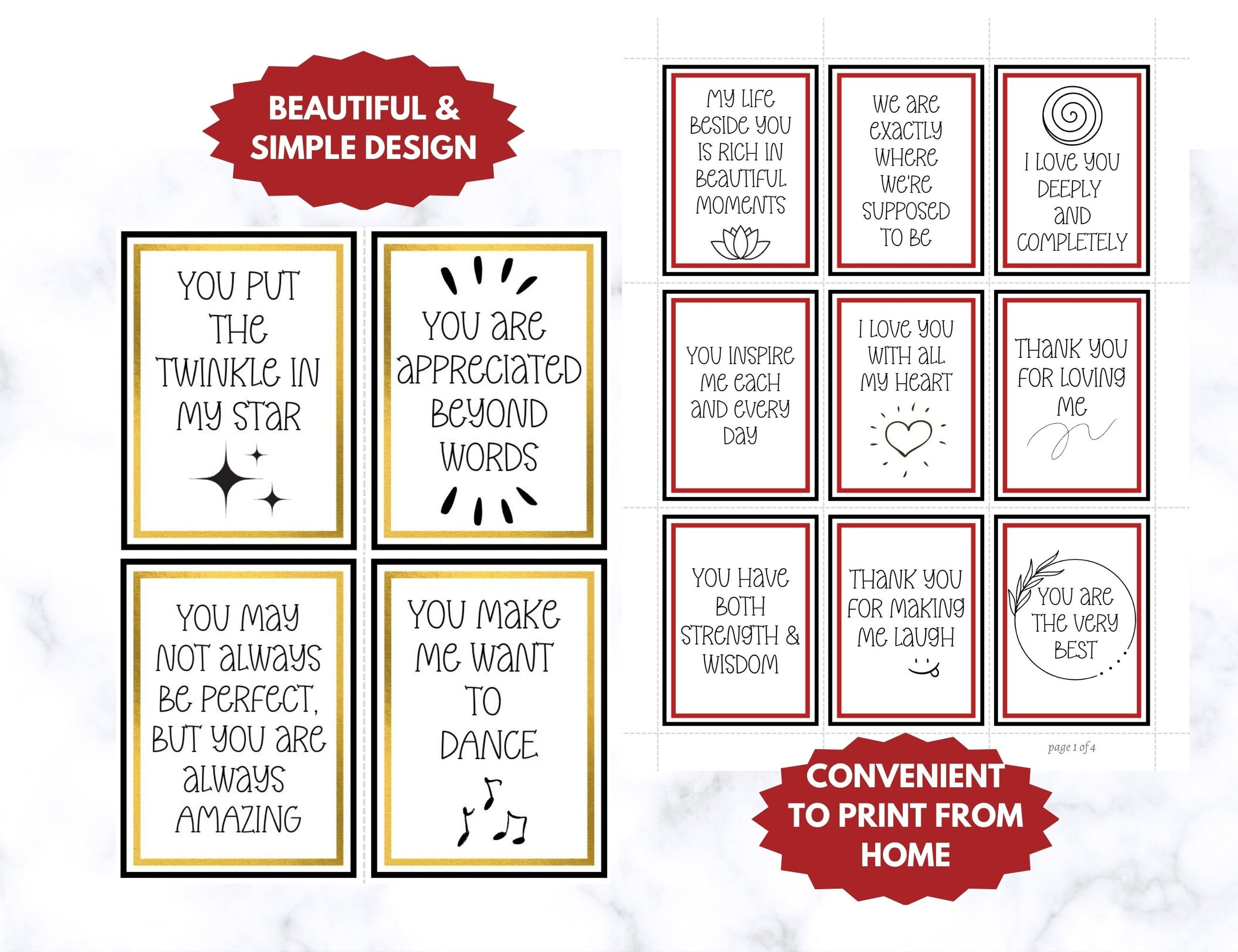 Printable Lunch Notes for Him, Husband Lunch Notes and Lunchbox Love ...