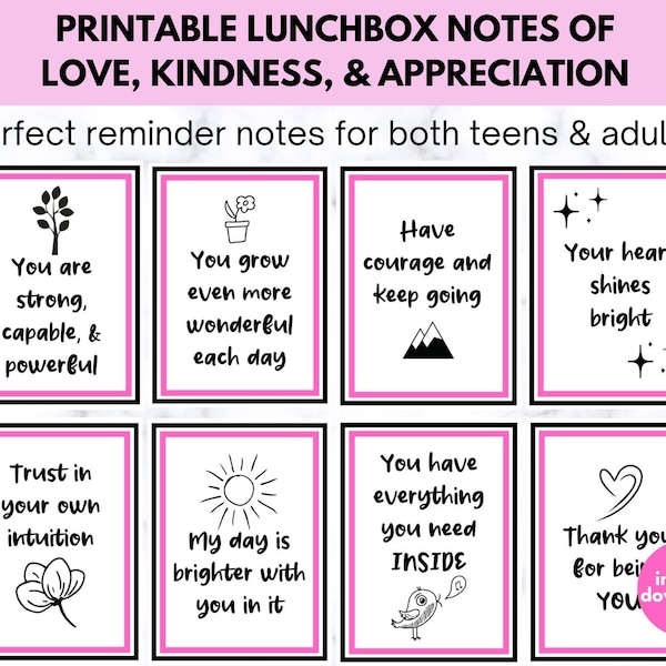 Lunchbox Notes - Etsy