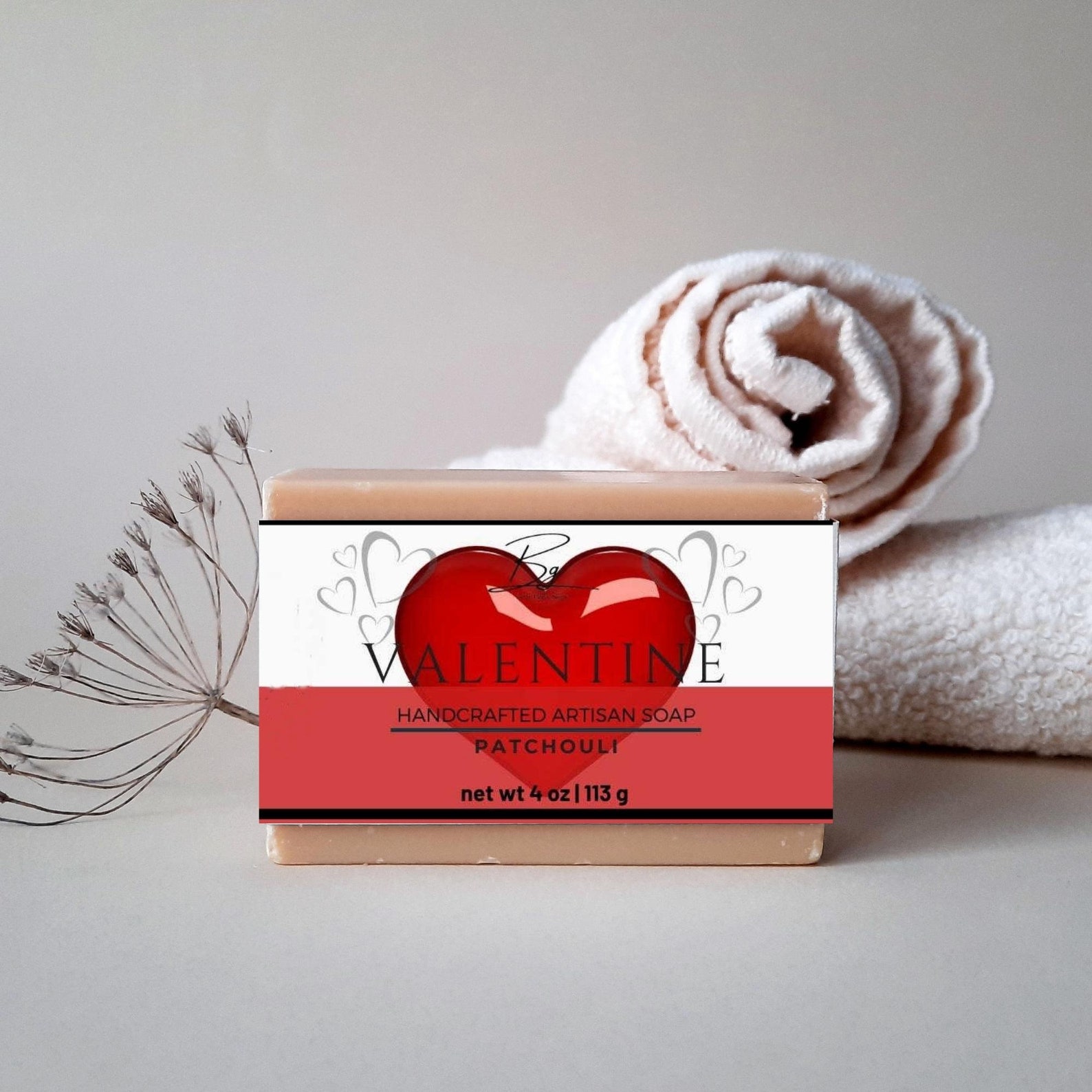 Editable Soap Wrapper Label Template for Canva. Organic Hearts ...