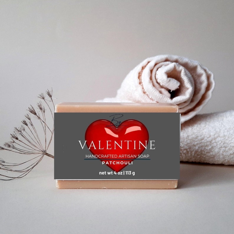 Editable Soap Wrapper Label Template for Canva. Organic Hearts ...