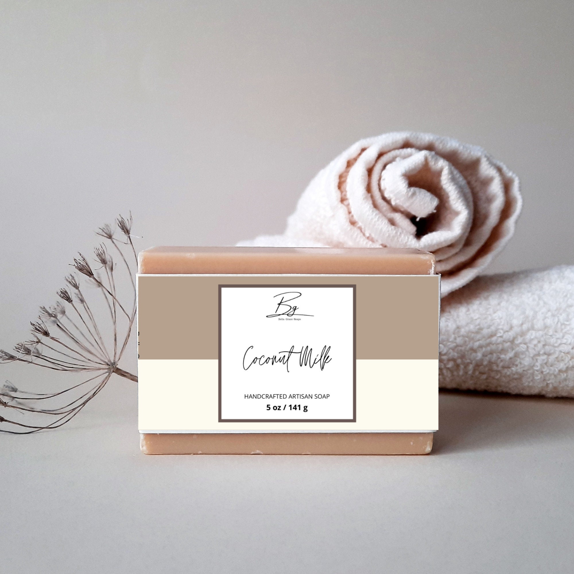 Editable Soap Wrapper Label Template for Canva. Organic Printable Belly ...