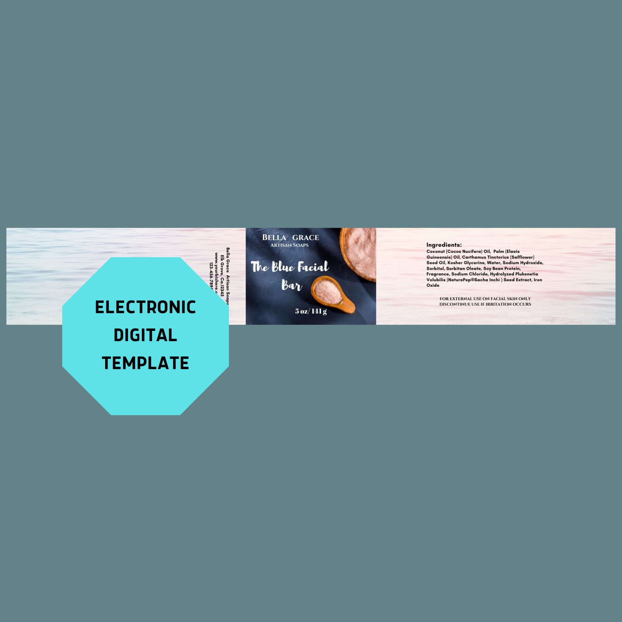 Editable Soap Wrapper Label Template for Canva. Organic - Etsy