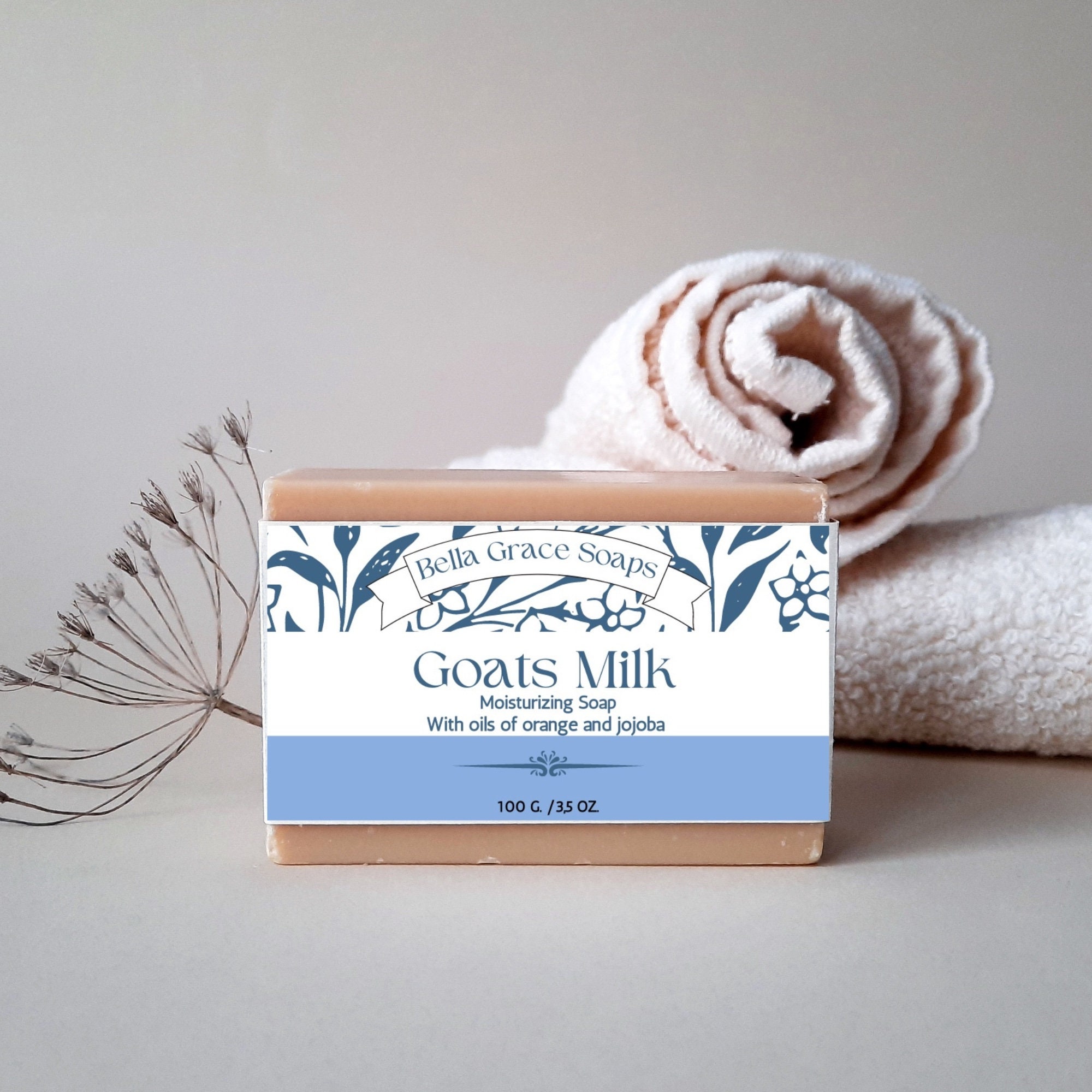 Editable Soap Wrapper Label Template for Canva. Organic Printable Belly ...