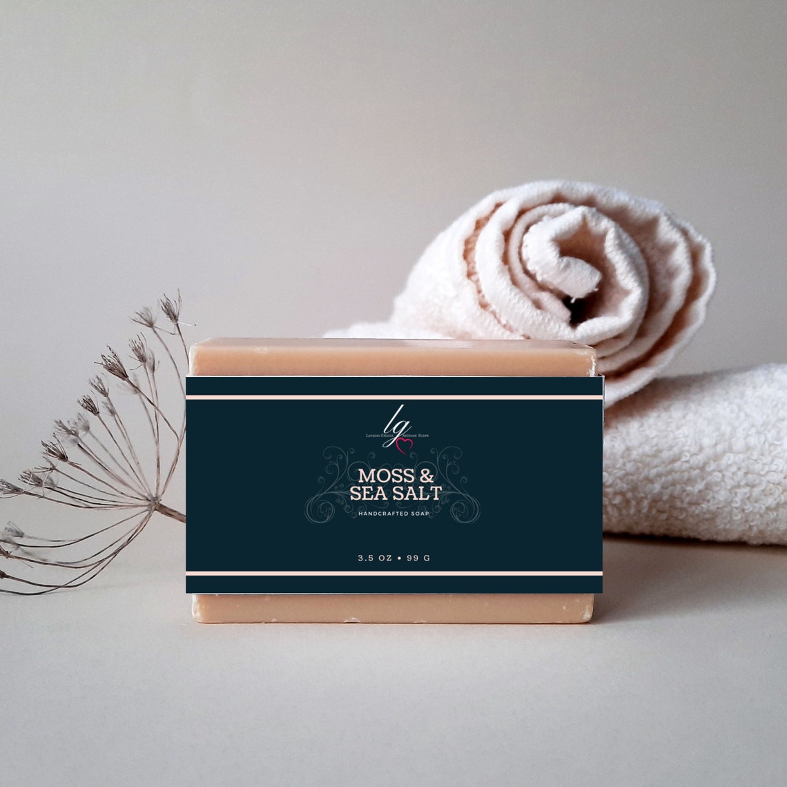 Editable Soap Wrapper Label Template for Canva. Organic Printable Belly ...