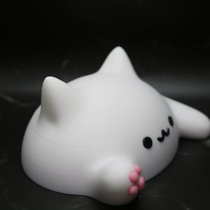 Cute Waving Blob Cat 3d-printed and Hand Assembled Adorable Desk Figure ...