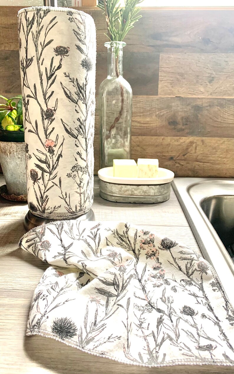 Wild Botanicals Paperless Towels Unpaper Towels W/botanical - Etsy