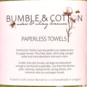 Daisies Paperless Towels Unpaper Towels Eco Kitchen Gift Botanical ...