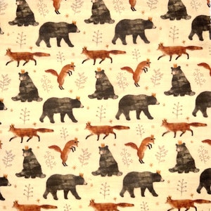 BEESWAX WRAPS 3-pack Wildlife Bear & Fox Reusable Food Wraps Eco ...