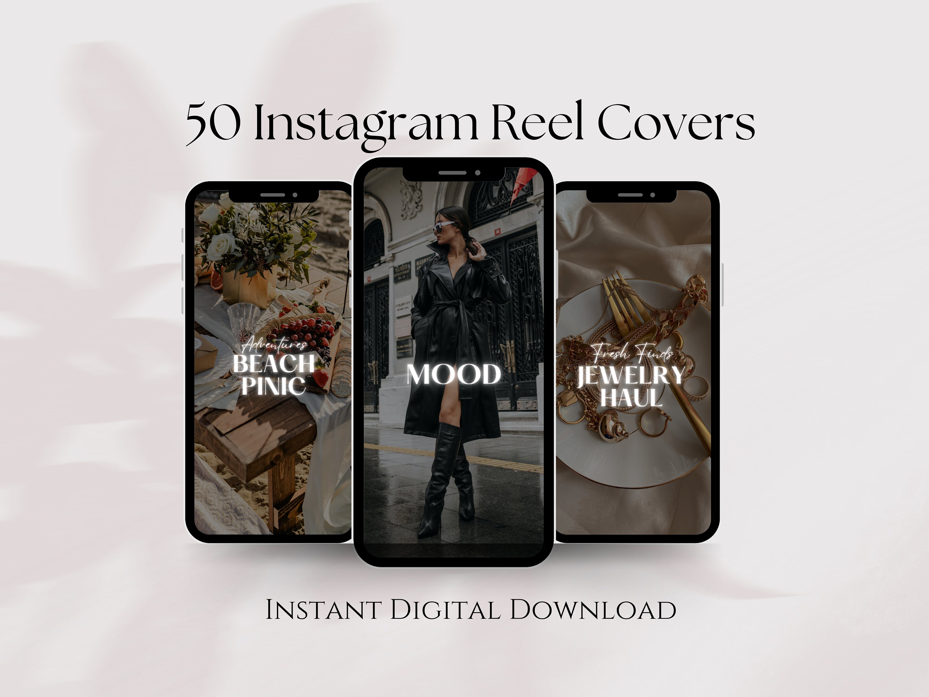 50 Instagram Reel Templates Reel Cover Title Ideas Canva Templates ...