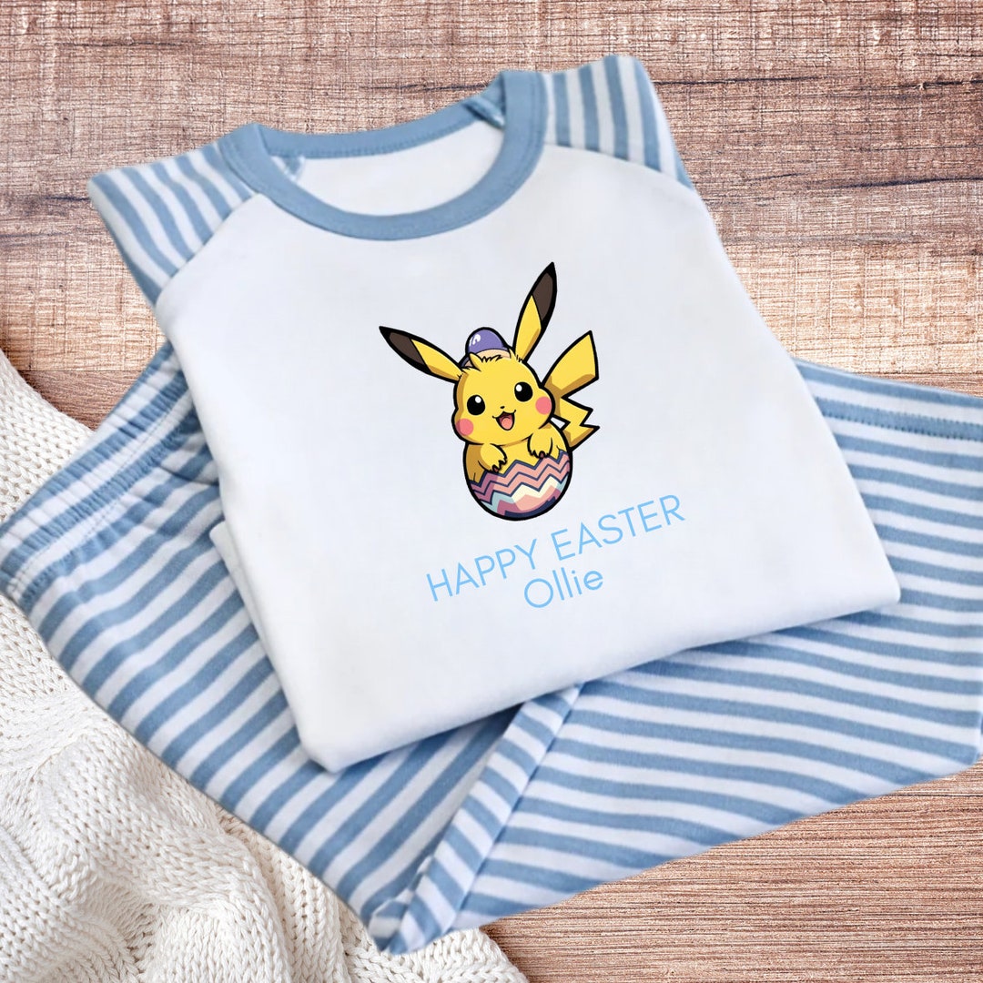 Easter Pokemon Pjs, Pokemon Pj's, Pokémon Pyjama, Easter Pjs, Easter ...