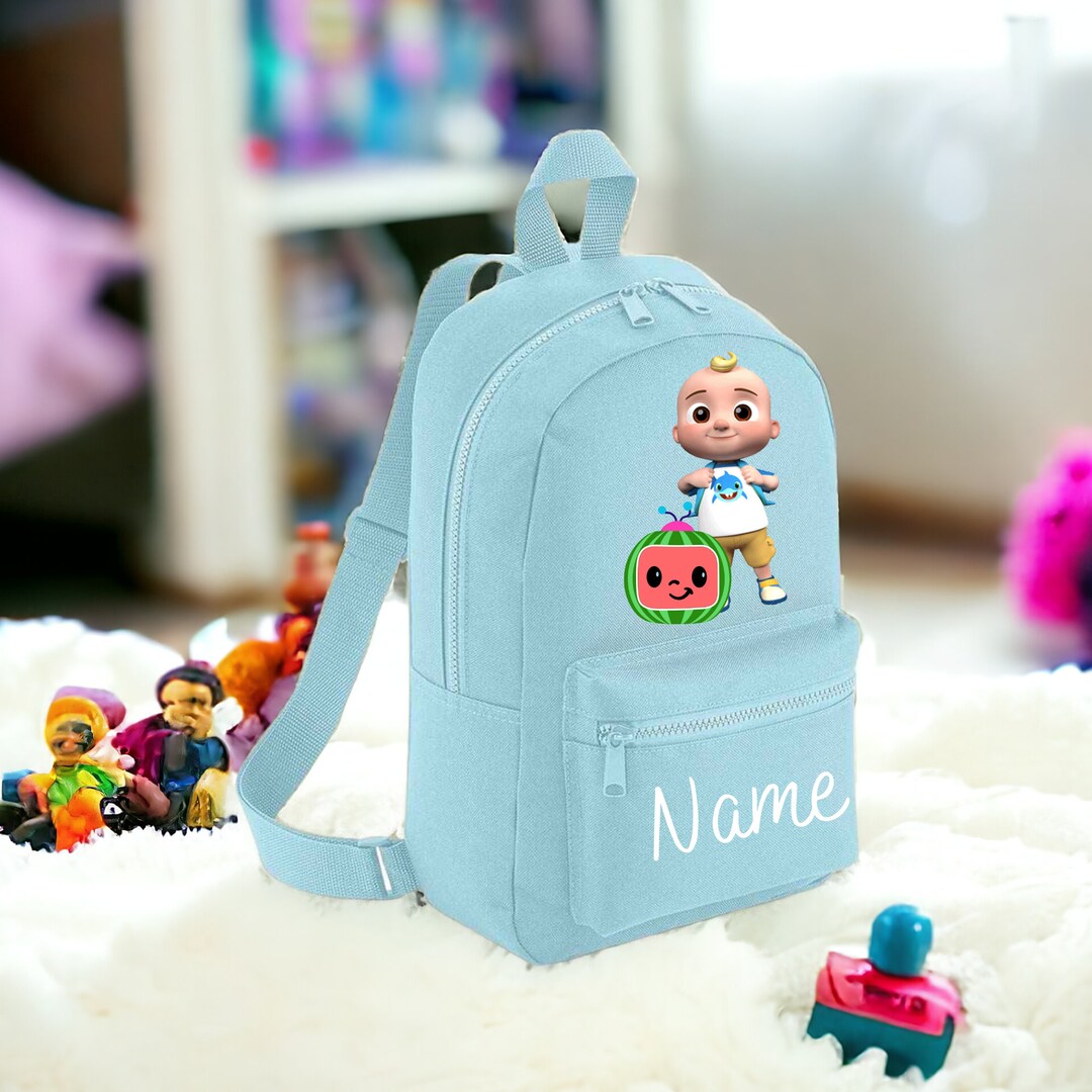 Personalised Cocomelon Backpack and Water Bottle Toddler JJ Cocomelon ...