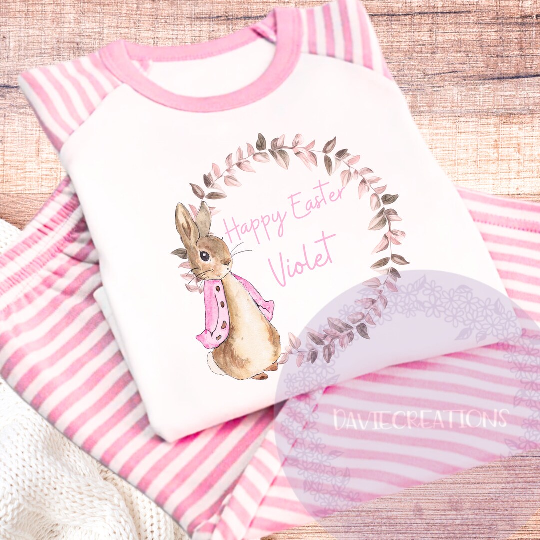 Peter Rabbit Easter Pyjamas, Children's Easter Pjs, Personalised Easter ...