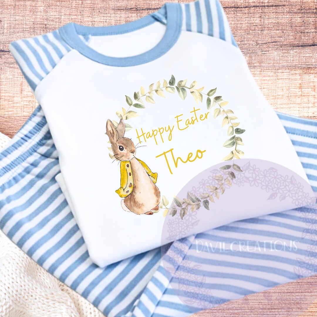 Peter Rabbit Easter Pyjamas, Children's Easter Pjs, Personalised Easter ...