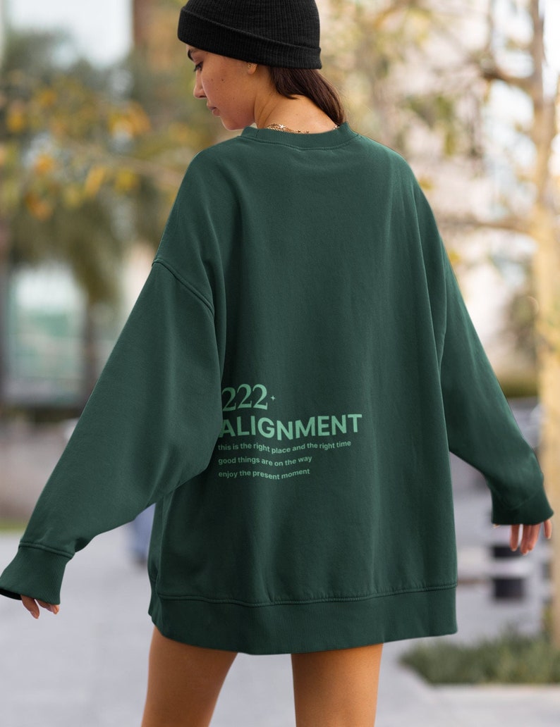 222 Angel Number Sweatshirt Manifestation Sweater Angel - Etsy