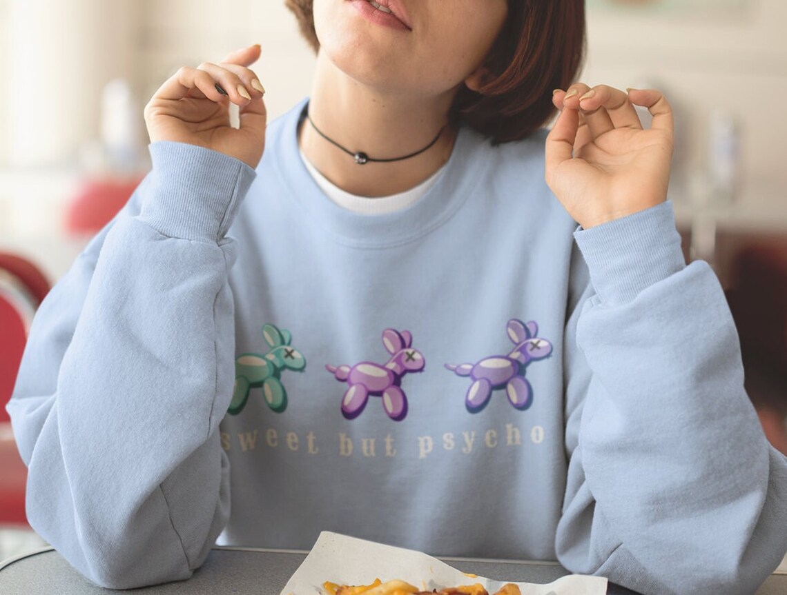 Clowncore Sweater Weirdcore Sweater Dark Clowncore Sad Clown | Etsy