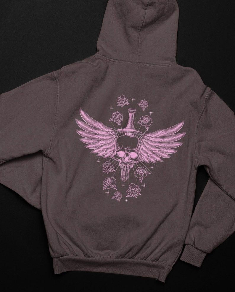 Alt Clothing Goth Clothes Pastel Goth Skull Hoodie Grunge Hoodie ...