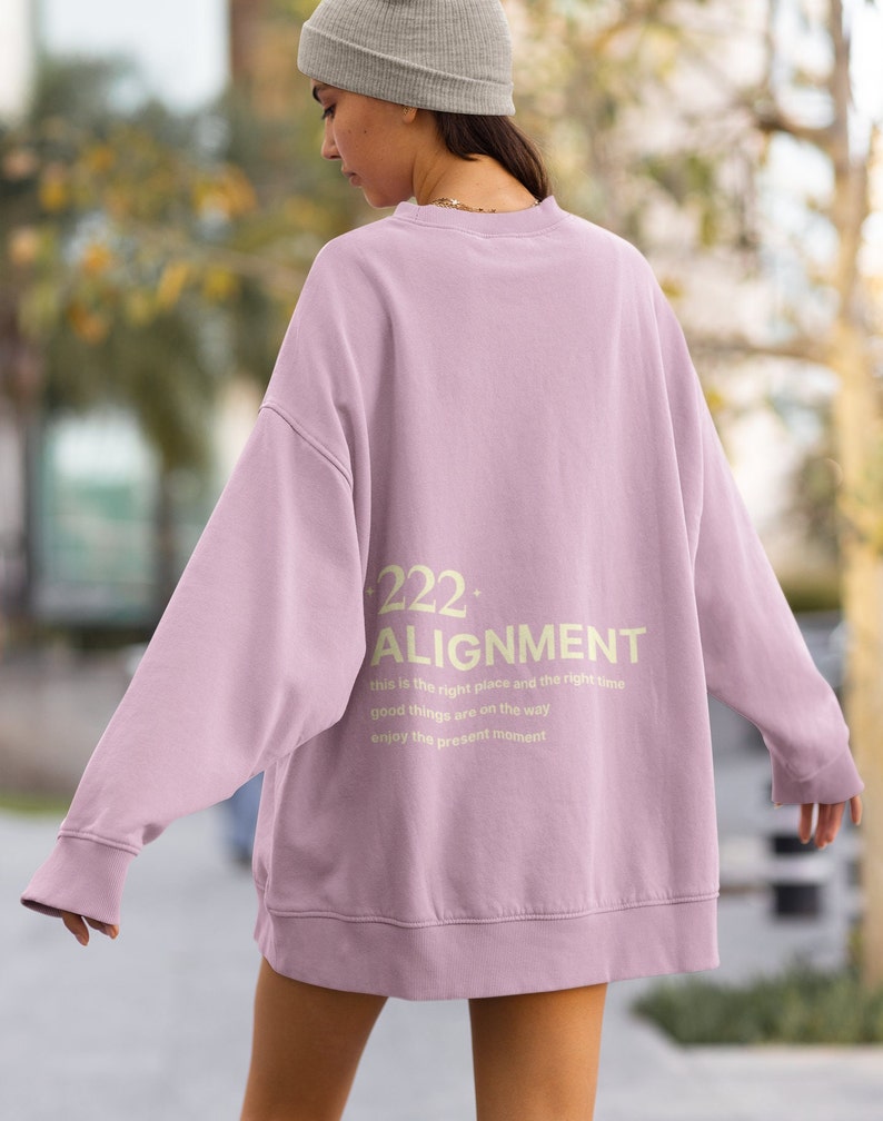 222 Angel Number Sweatshirt Manifestation Sweater Angel Aesthetic Angel ...