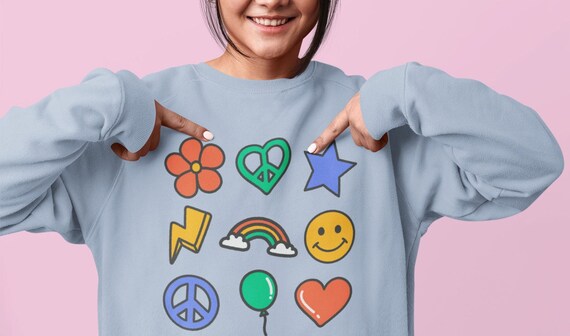 Clowncore Kidcore Clowncore Sweater Kidcore Sweater Preppy - Etsy