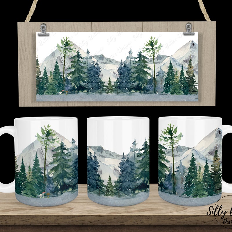 Ceramic Scenic Mugs - Etsy