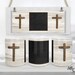 Cross Blank Box W Woodgrain Background Add Your Own Text Sublimation ...