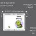 Happy Birthday Turtle Card PDF & JPG Printable Instant Digital Download ...