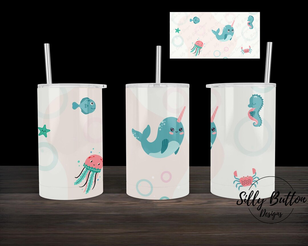 Sea Life Under the Sea Narwhal Octopus Fish Cute Sublimation Straight ...