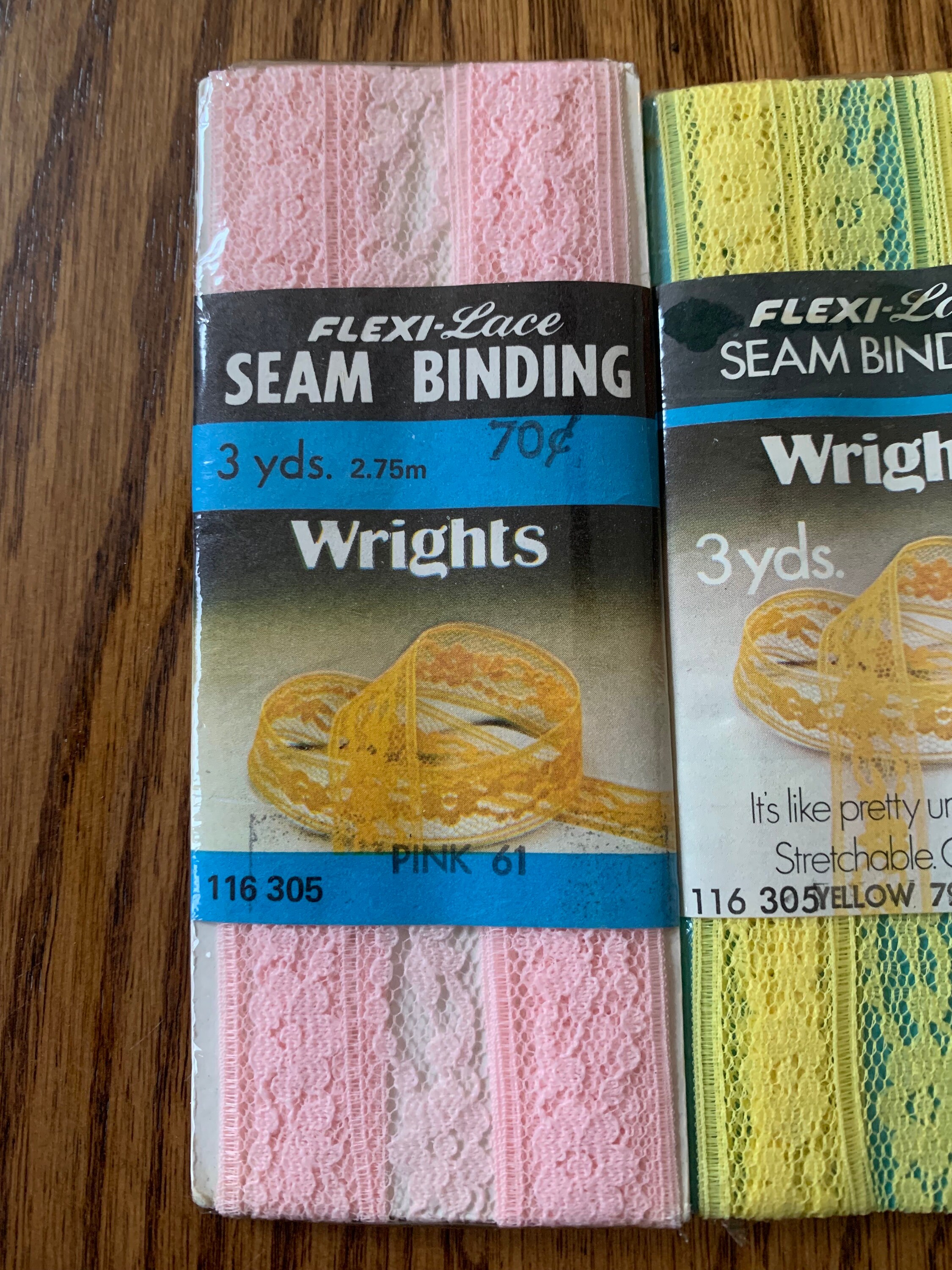 One Vintage Flexi-lace Seam Binding, You Pick - Etsy