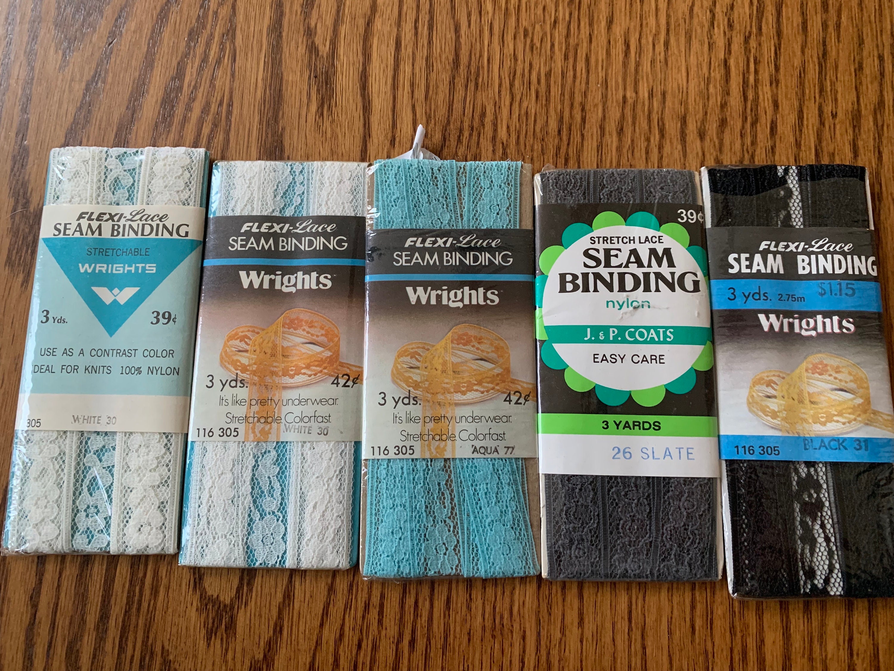 One Vintage Flexi-lace Seam Binding, You Pick - Etsy