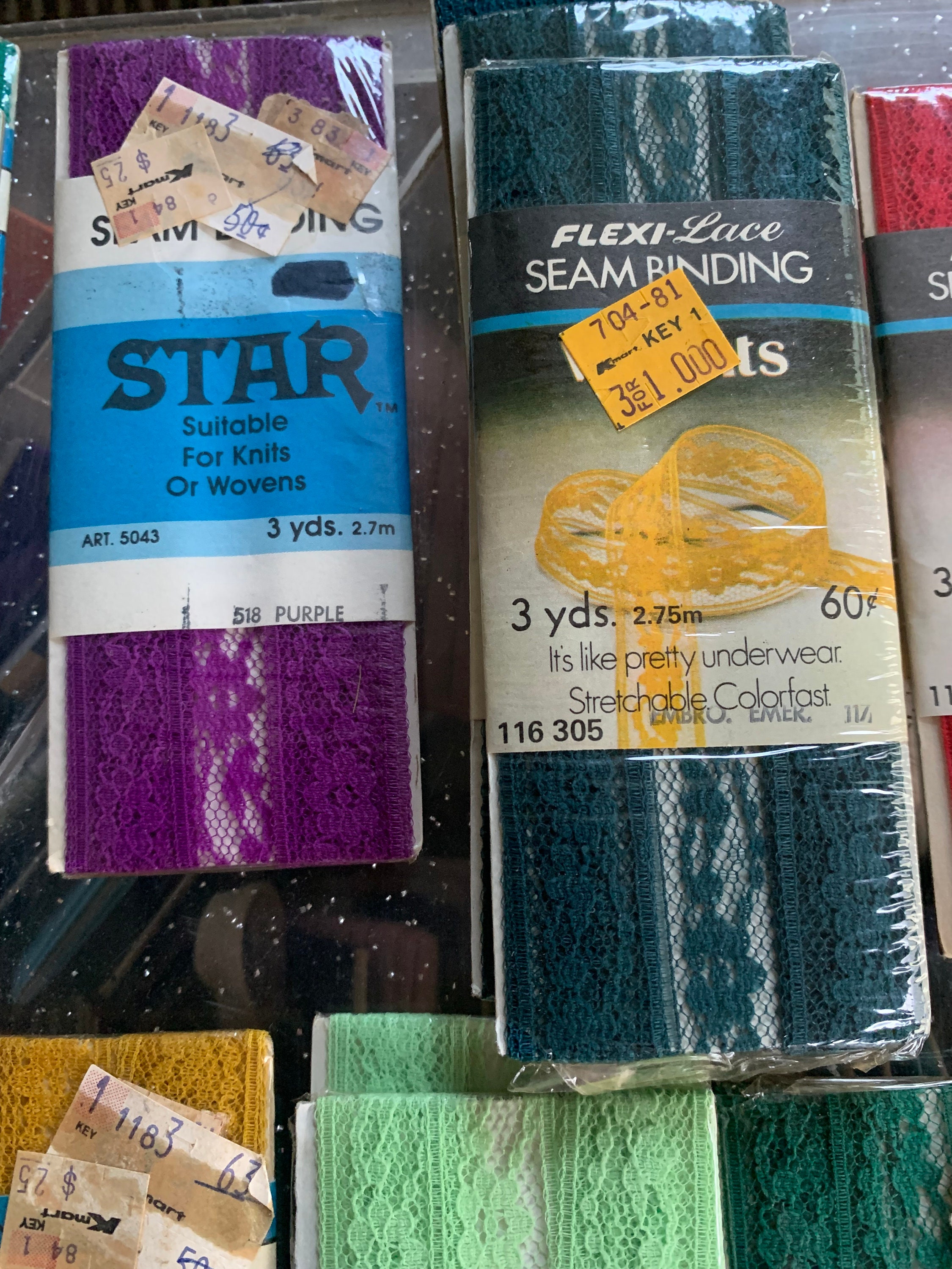 One Vintage Flexi-lace Seam Binding, You Pick - Etsy