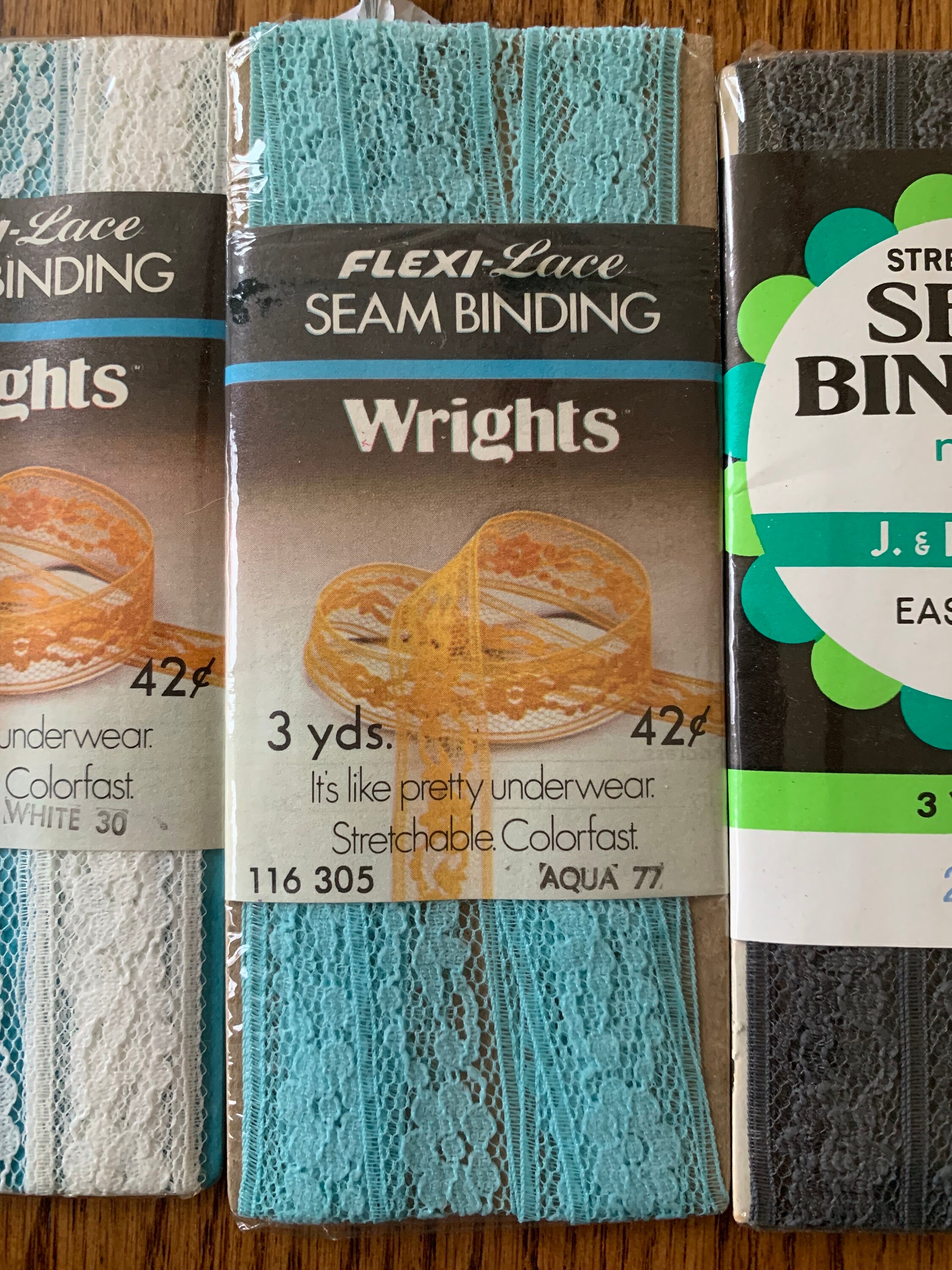 One Vintage Flexi-lace Seam Binding, You Pick - Etsy