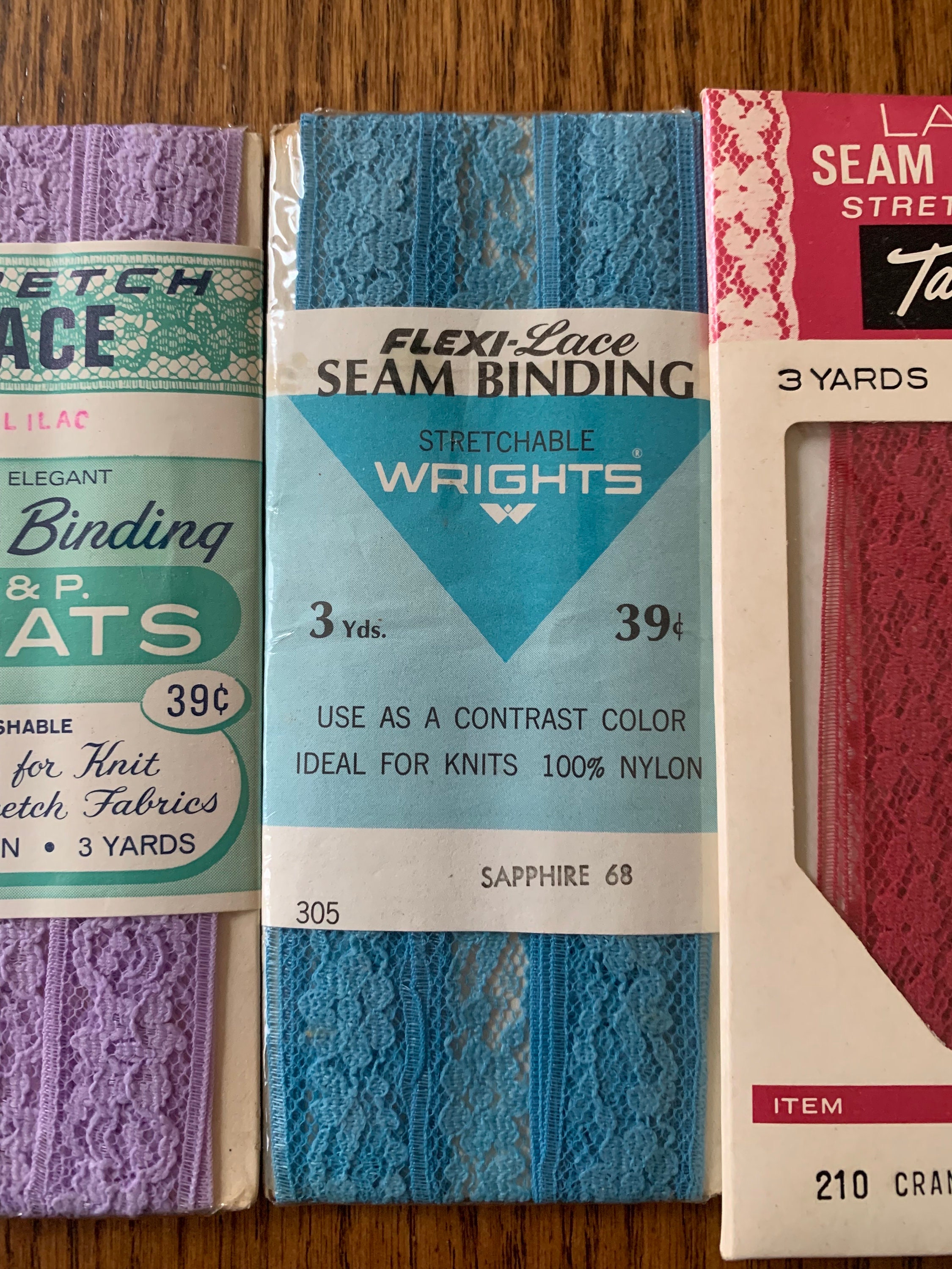 One Vintage Flexi-lace Seam Binding, You Pick - Etsy