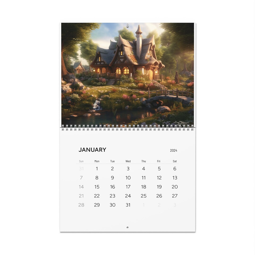 Cottage Core Fairy Tale Wall Calendar 2024 - Etsy