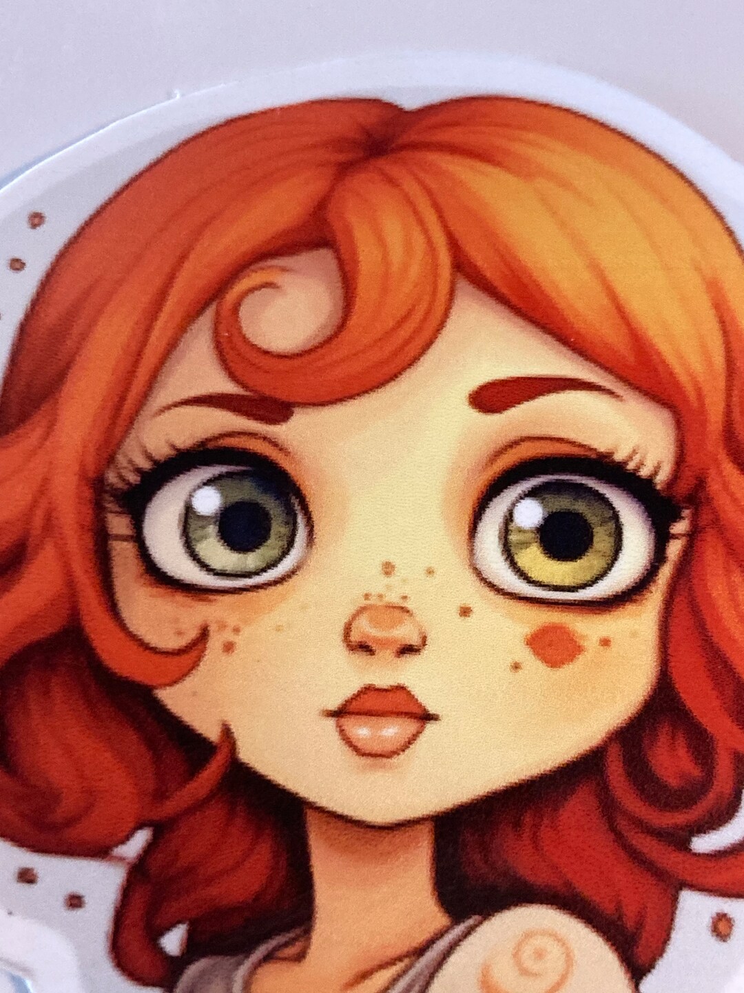 Red Hair Blythe Doll Inspired Vinyl Sticker, Water Resistant - Etsy