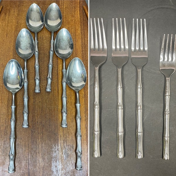 Bamboo Flatware - Etsy