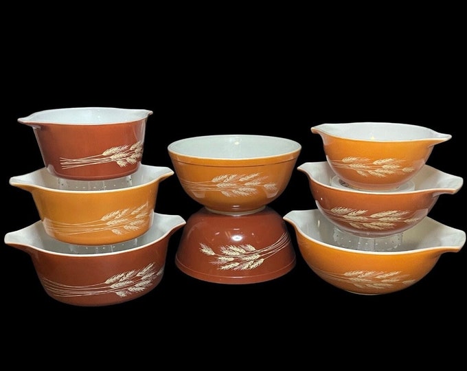 4 Pc Pyrex Friendship Bowl Set, Cinderella Bowls, Red, Orange, Retro ...
