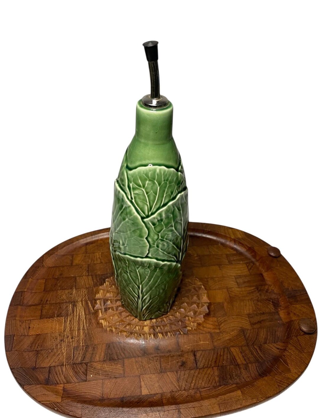 Bordallo Pinhiero Olive Oil Dispenser Bottle 12”, Oil Pourer, Cruet ...