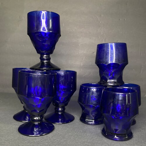 Cobalt Blue Glass vintage Glass Little Vasegift Idea - Etsy